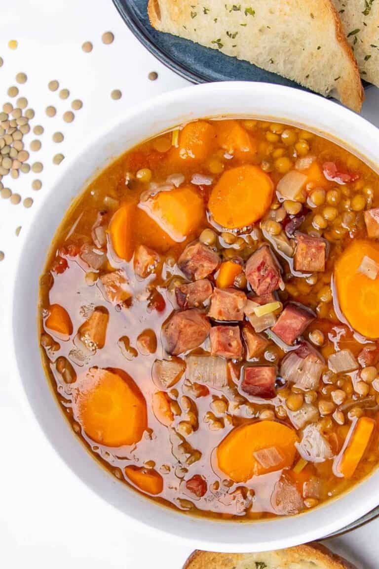 Hands-Off Lentil Ham Soup Slow Cooker Recipe